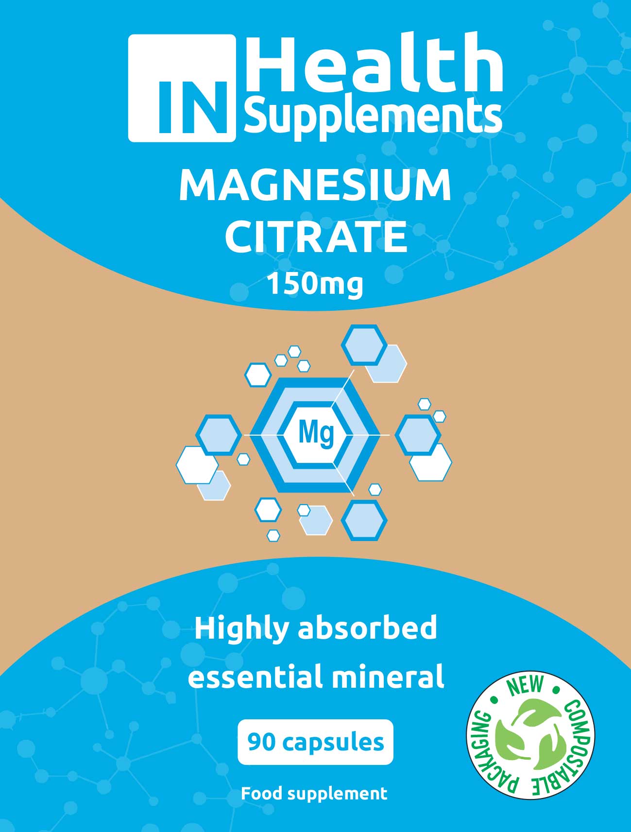 Magnesium Duo - 8 packs of 90 capsules - In Health Supplements