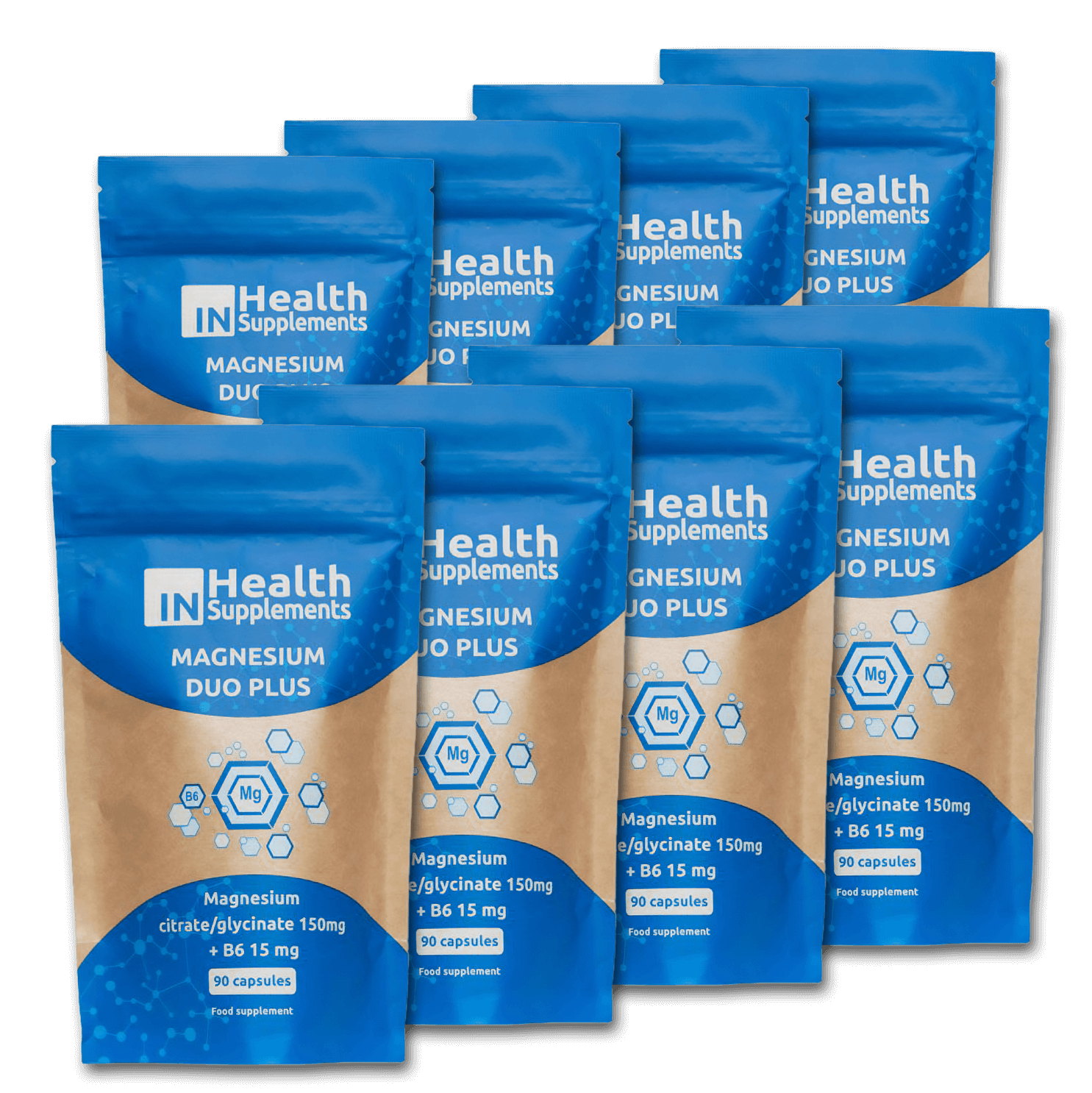 Magnesium Duo Plus - 8 x 90 capsules - In Health Supplements