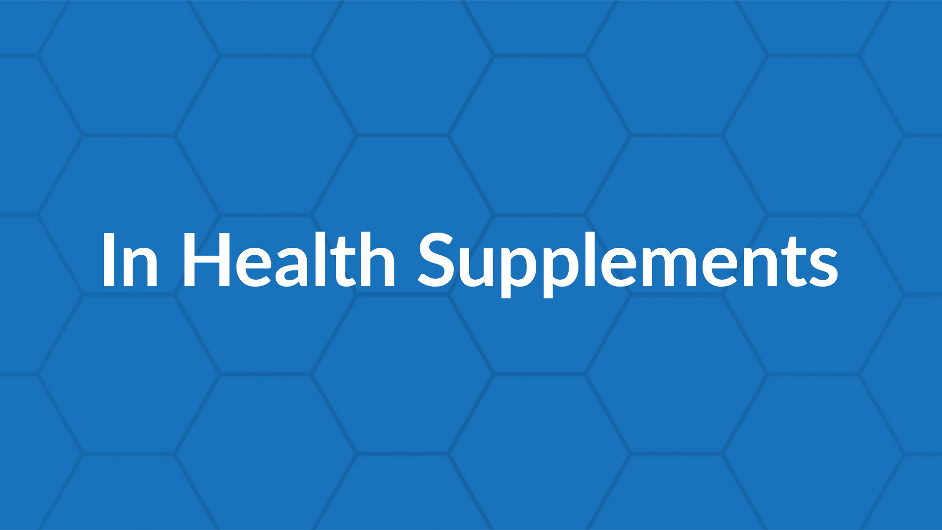 Home - In Health Supplements
